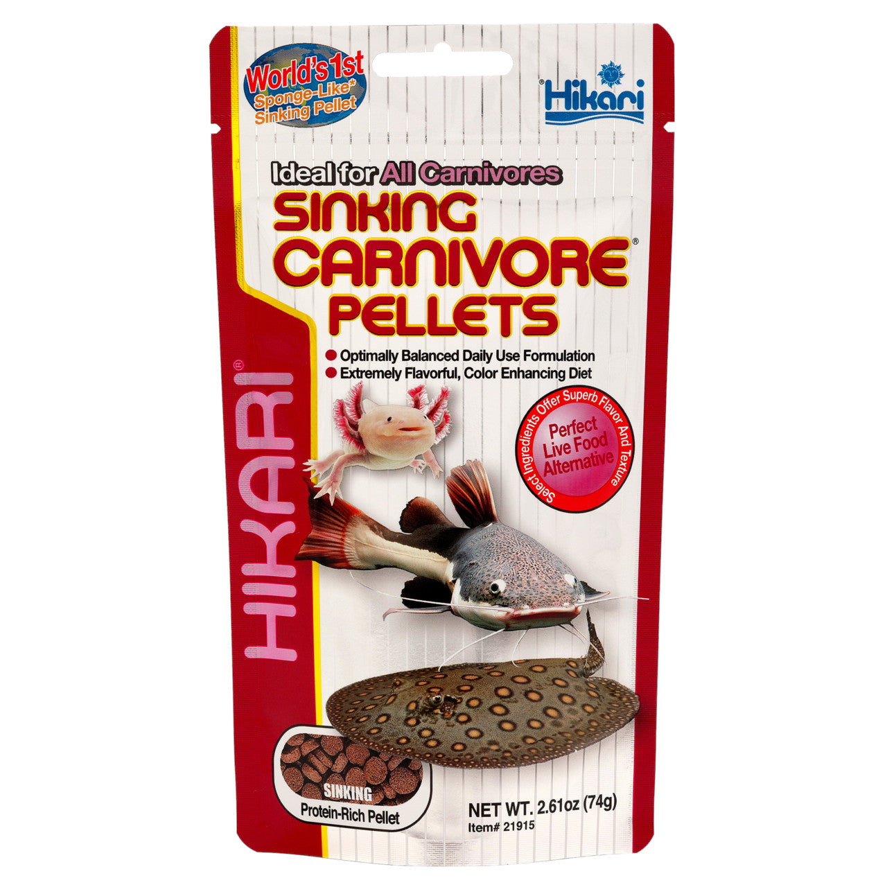 Hikari Sinking Carnivore Pellets 74g - Tropical Fish Food – Aquascaping ...