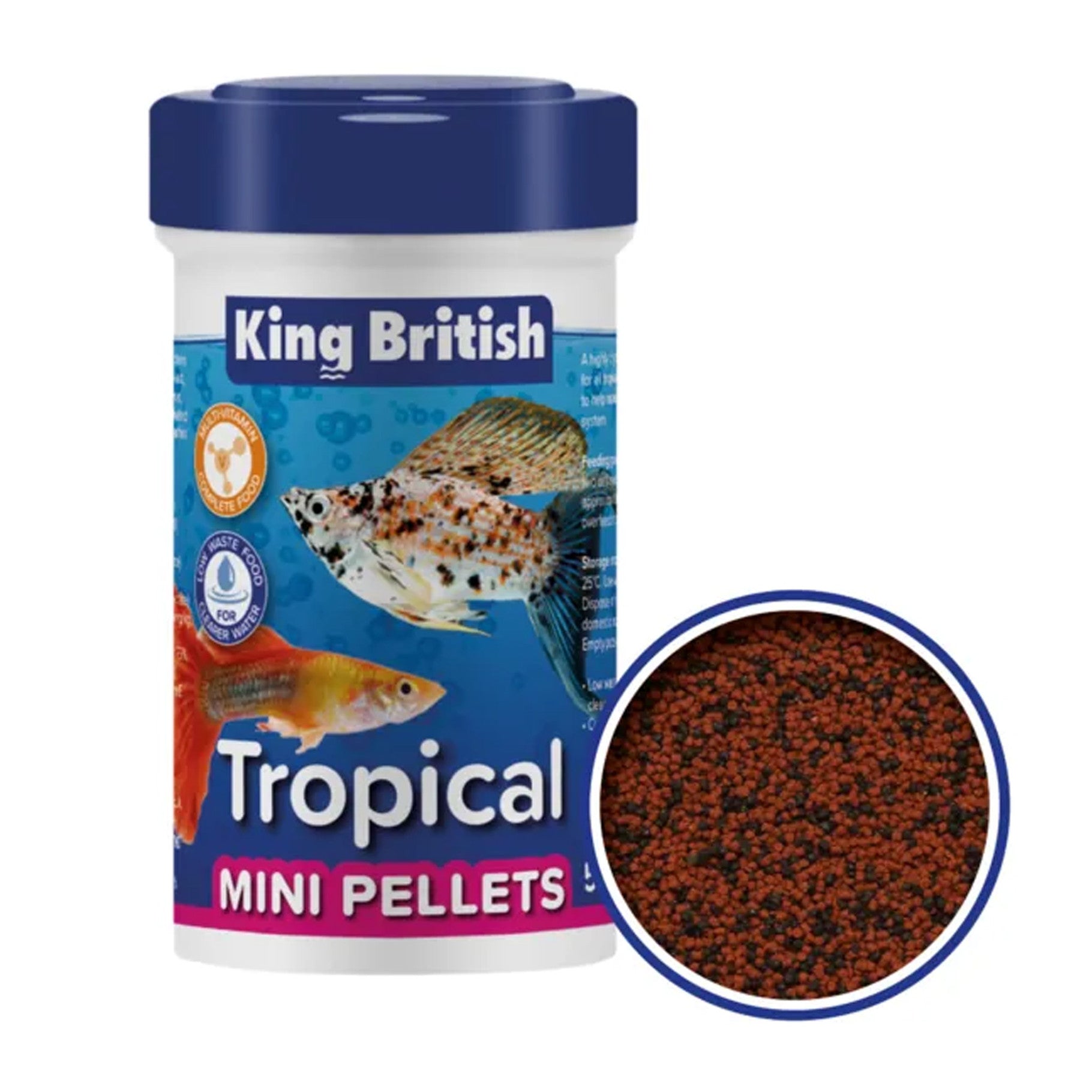 King British Tropical Mini Pellets 55g - Tropical Fish Food ...
