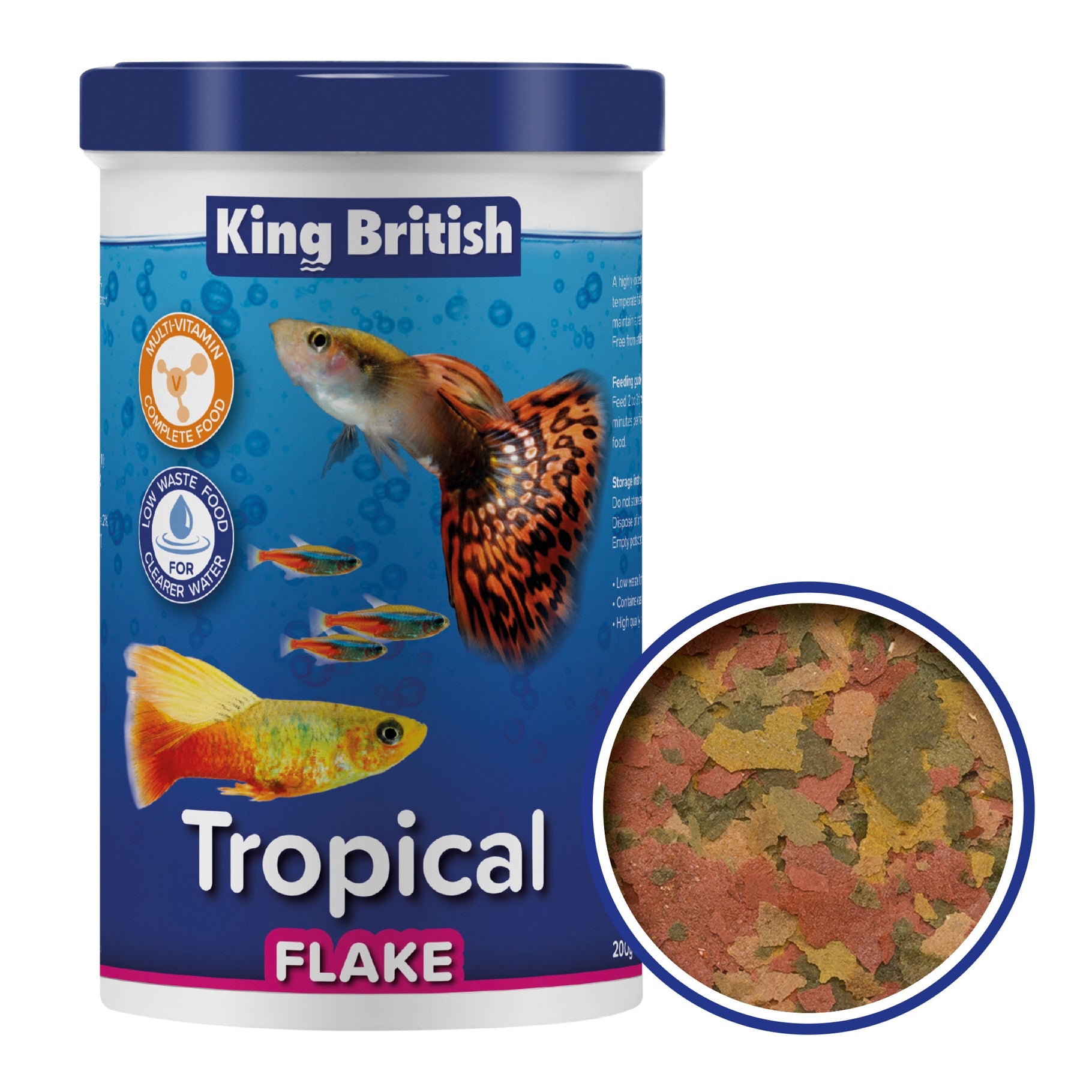 King British Tropical Flakes - Complete Fish Food for Aquariums ...