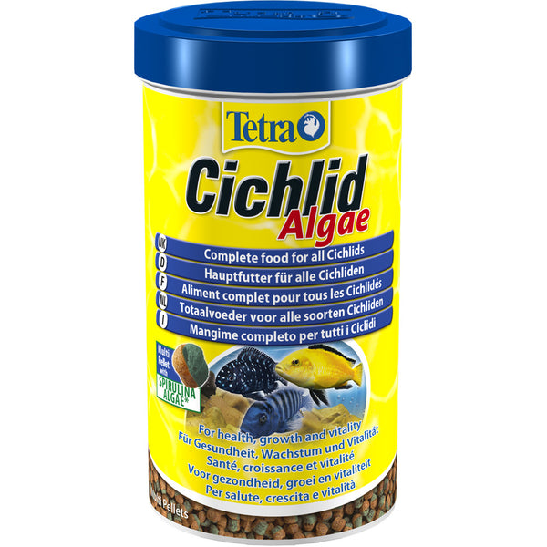 Tetra Cichlid Algae & Algae Mini Pellets - Tropical Fish Food Aquarium ...