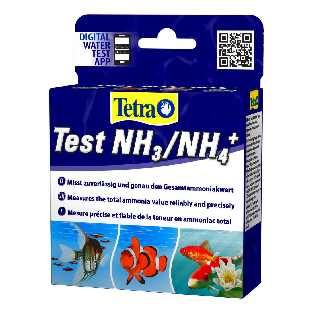 Tetra Test Ammonia NH3 - Liquid Aquarium Water Test Kit Set NH4 ...